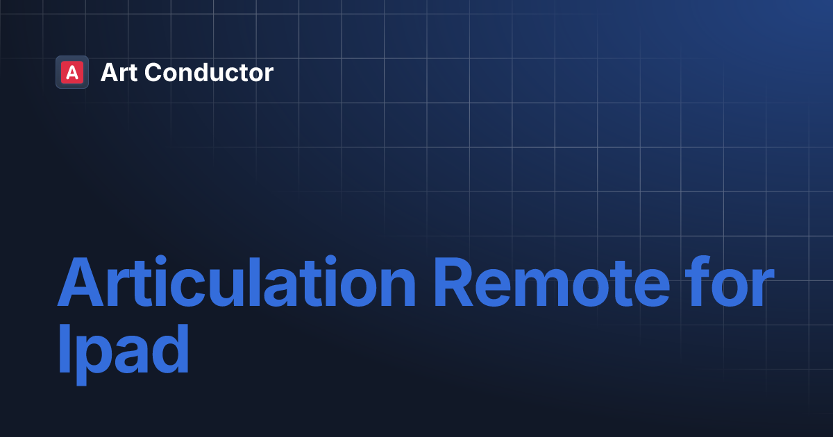 Articulation Remote for Ipad | Art Conductor